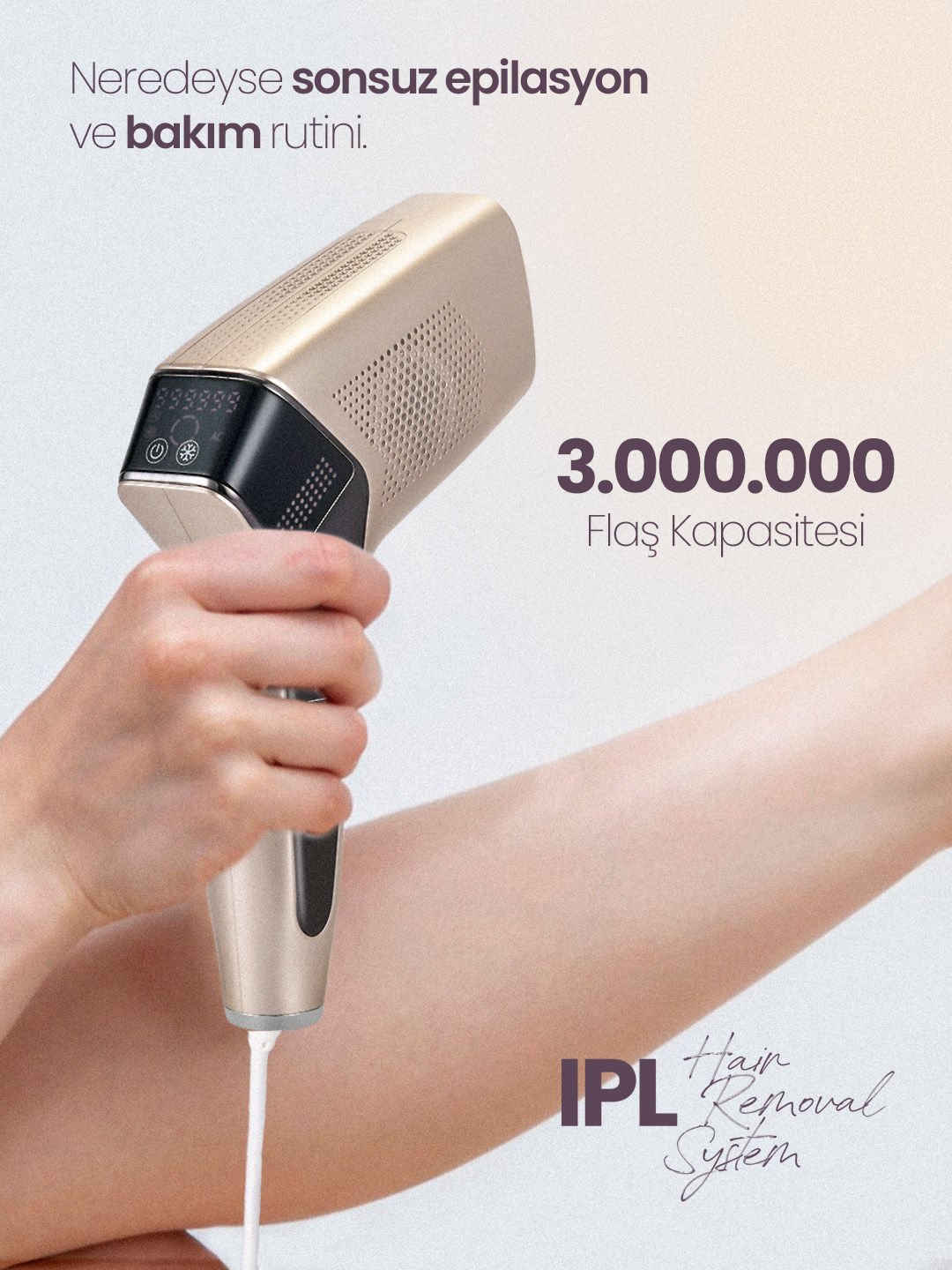 Relux IPL9850 PureCare 3.000.000 Atımlı Buz Lazer Epilasyon Cihazı